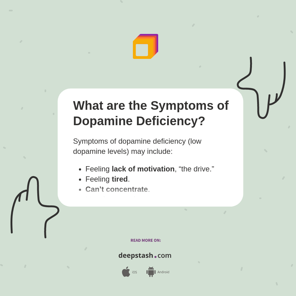 What are the Symptoms of Dopamine Deficiency? - Deepstash