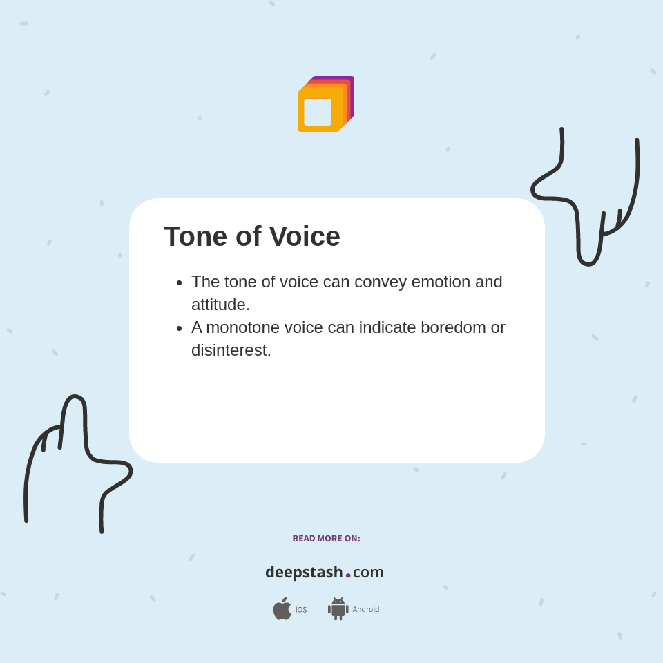 Tone of Voice - Deepstash
