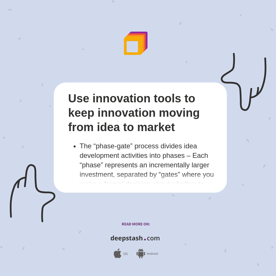 Use innovation tools to keep innovation moving from idea to market ...