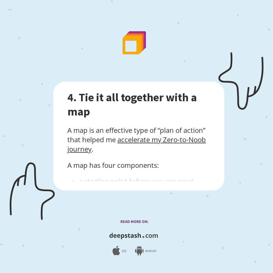 4. Tie it all together with a map - Deepstash