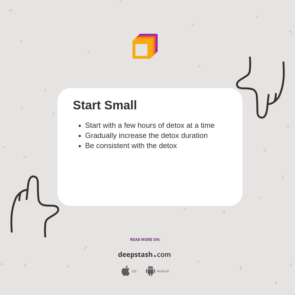 Start Small - Deepstash