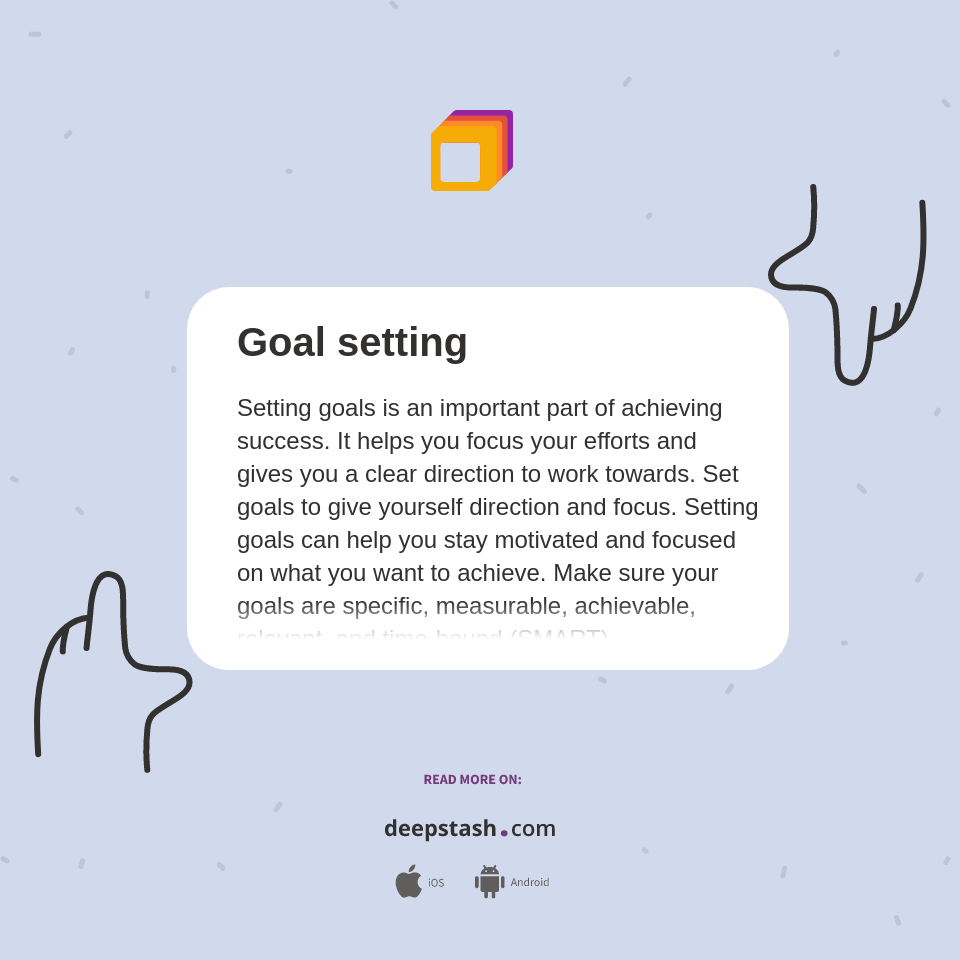 Goal setting - Deepstash