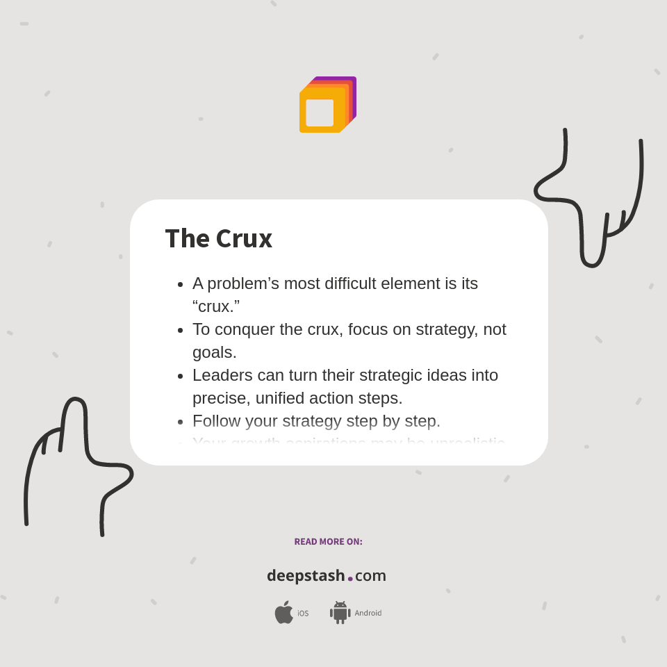 The Crux - Deepstash