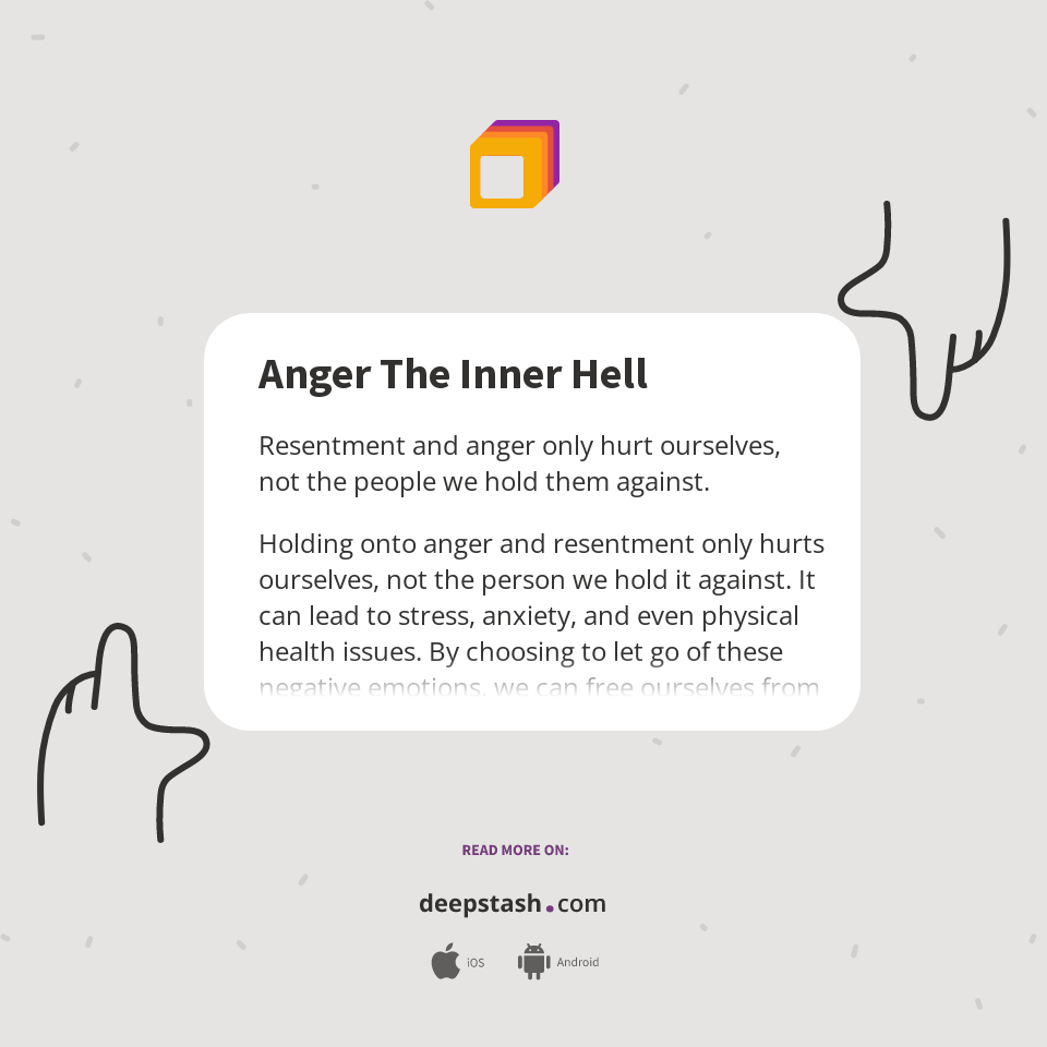 Anger The Inner Hell - Deepstash
