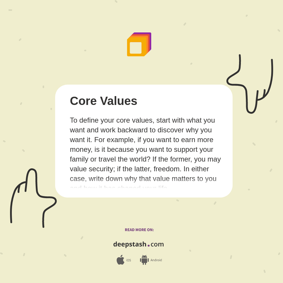 Core Values - Deepstash