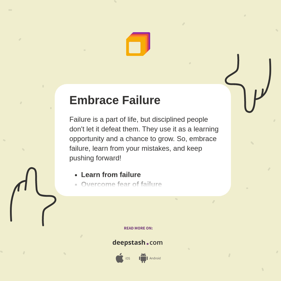 Embrace Failure - Deepstash