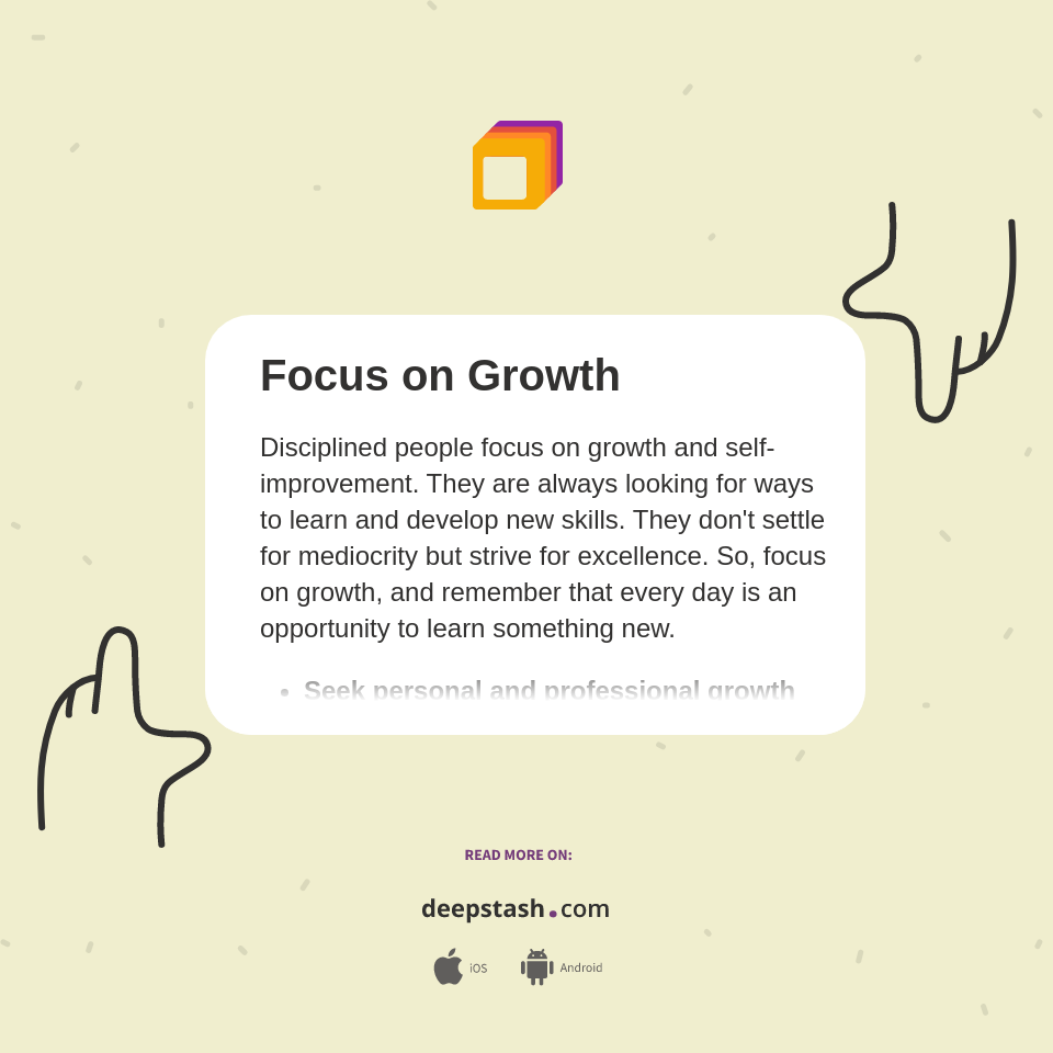 Focus on Growth - Deepstash