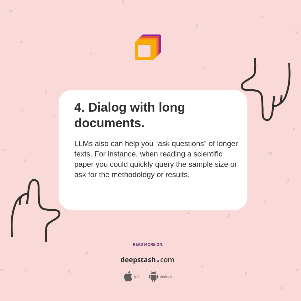 4. Dialog with long documents. - Deepstash