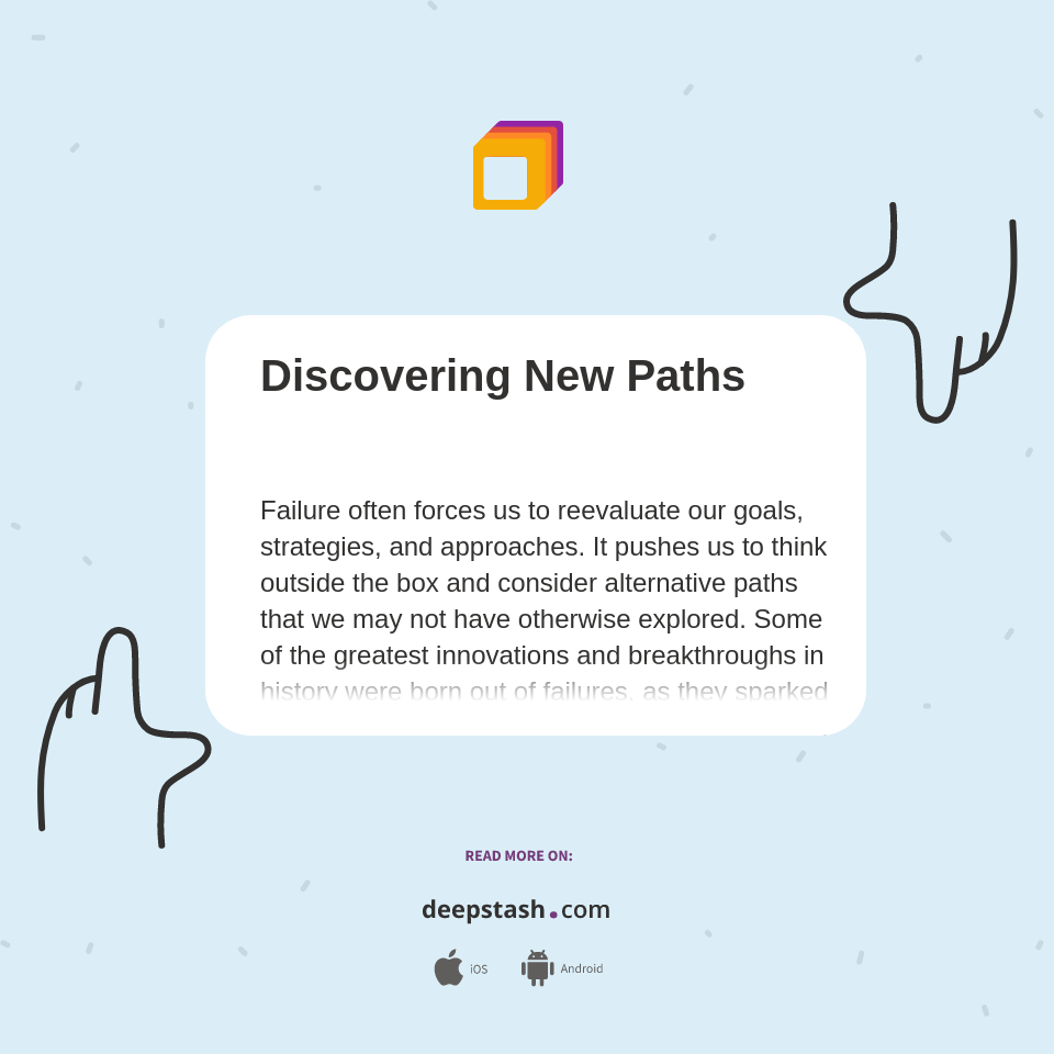 Discovering New Paths - Deepstash