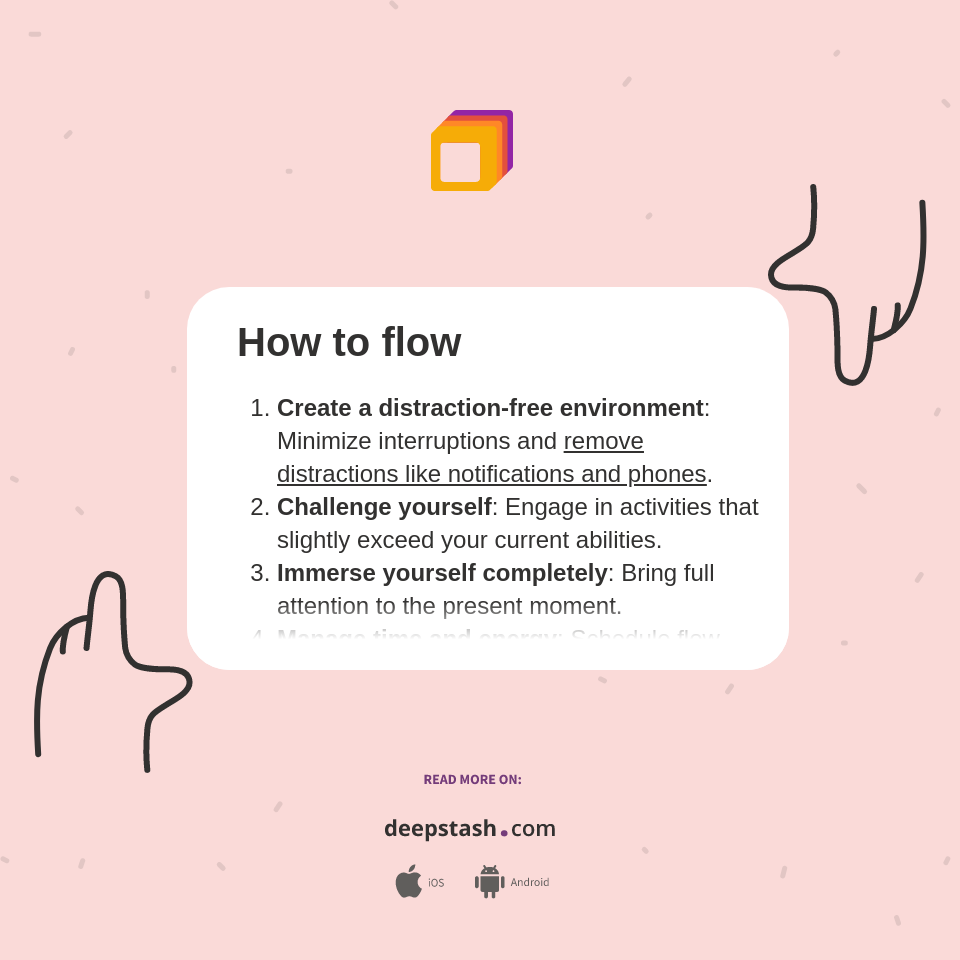 How to flow - Deepstash