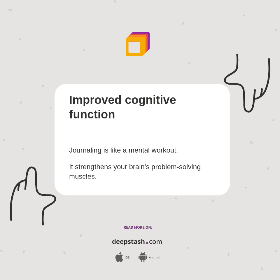 Improved cognitive function - Deepstash