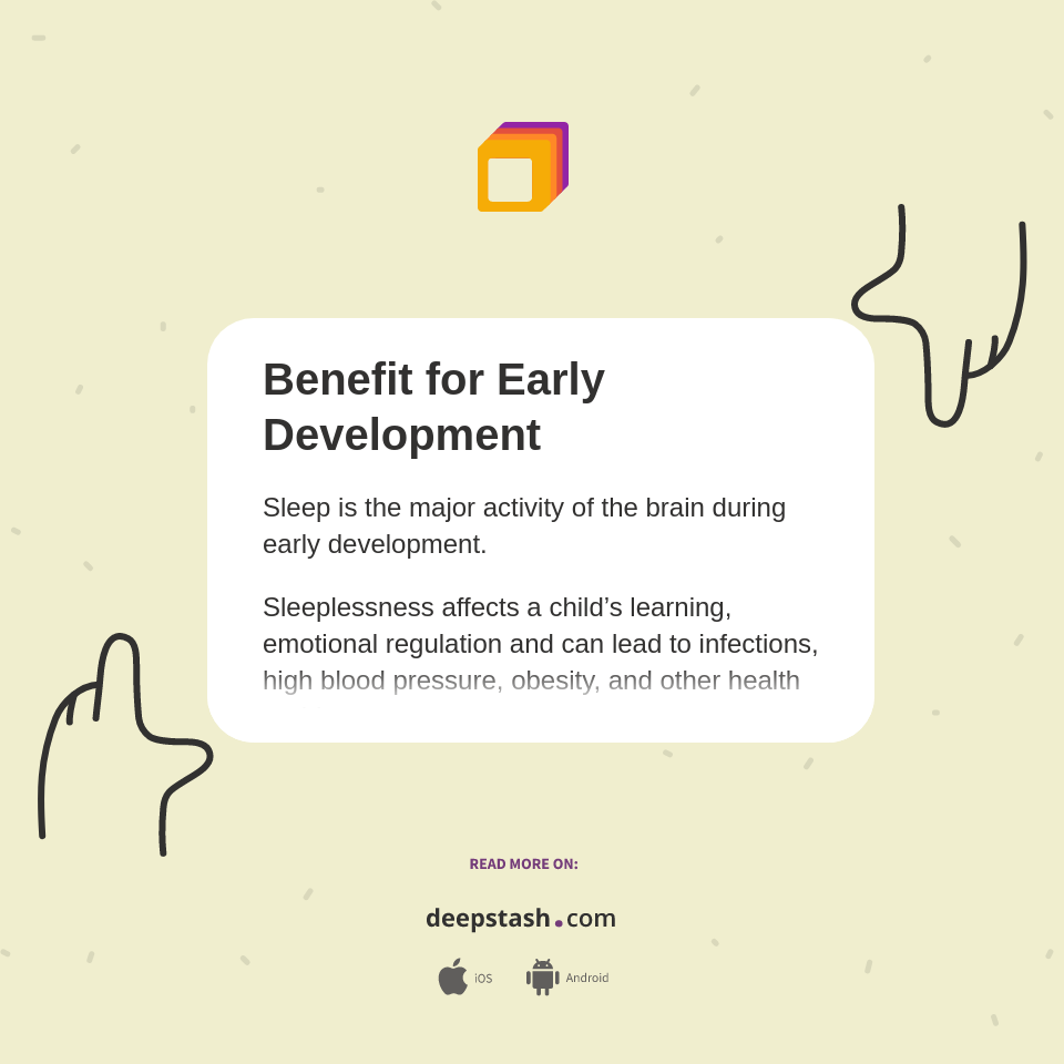 Benefit for Early Development - Deepstash
