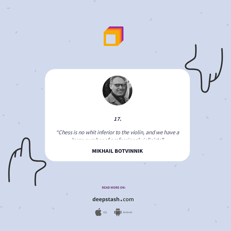 Quote by MIKHAIL BOTVINNIK - Deepstash
