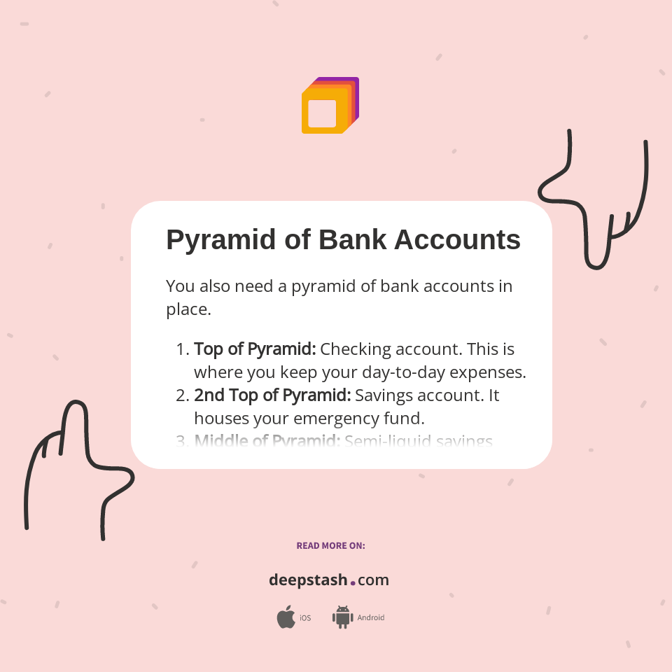 Pyramid of Bank Accounts - Deepstash