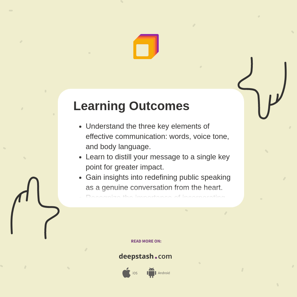 Learning Outcomes - Deepstash