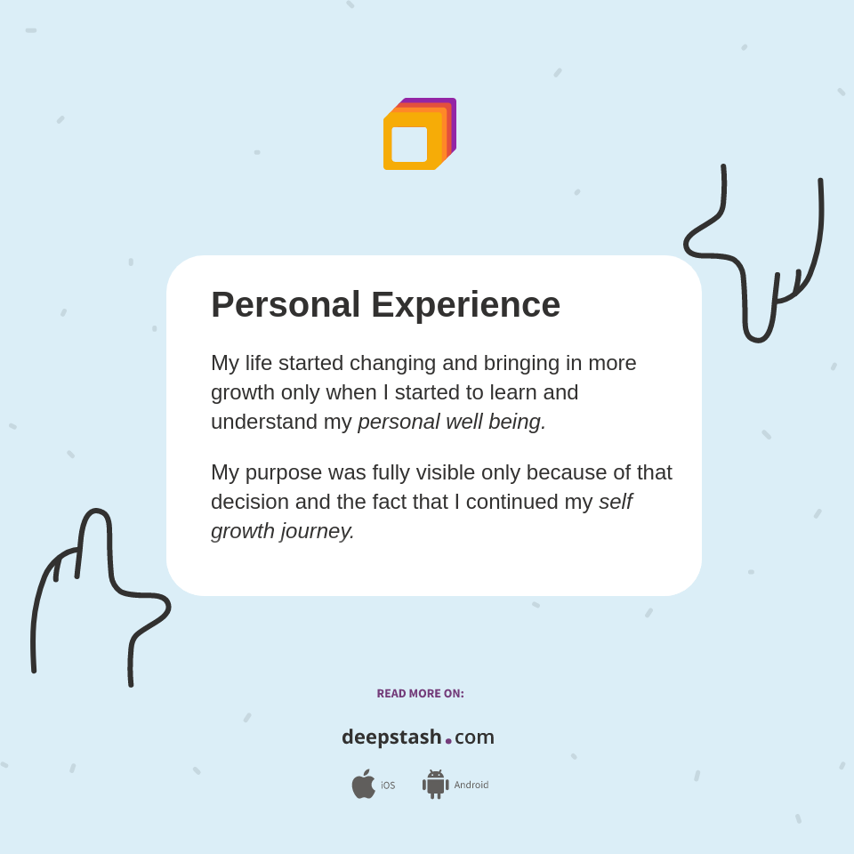 Personal Experience - Deepstash
