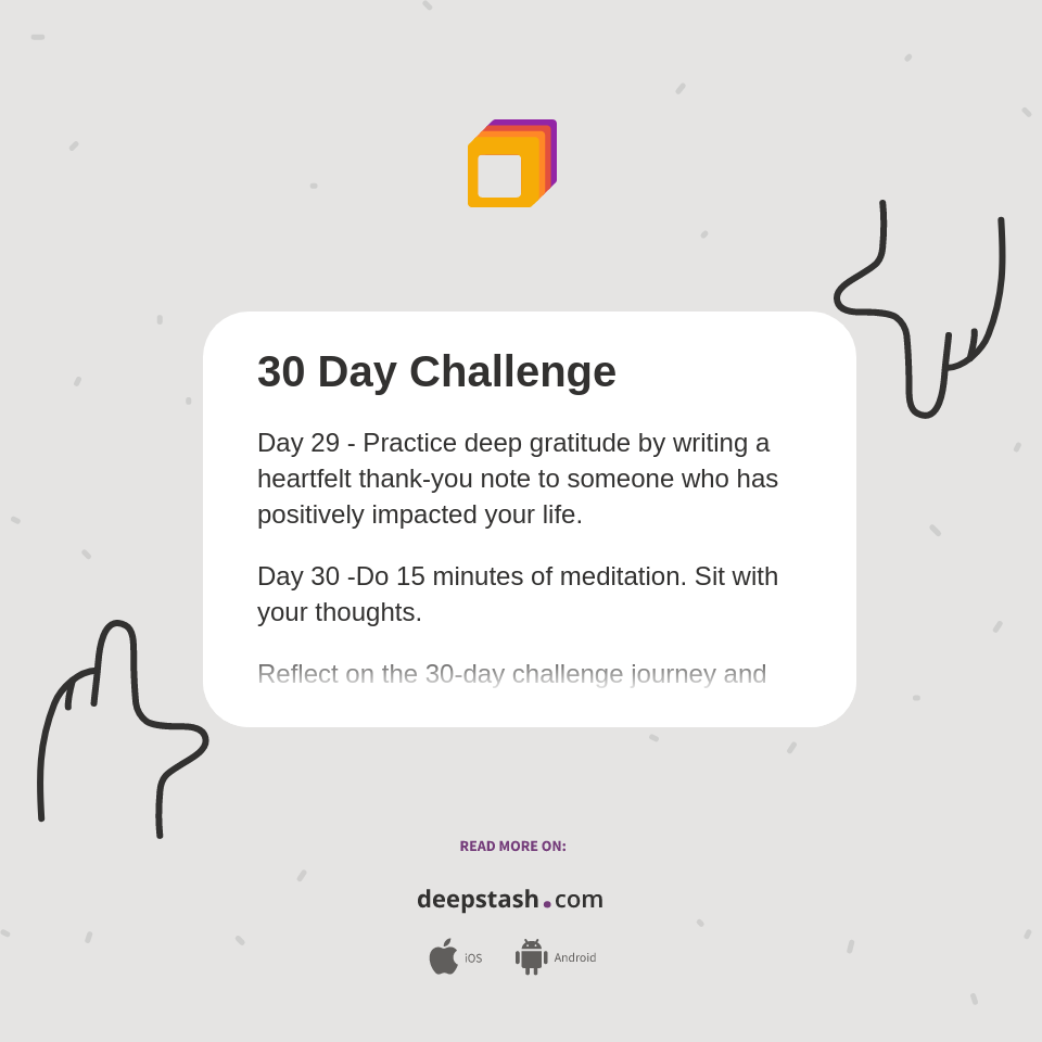 30 Day Challenge - Deepstash