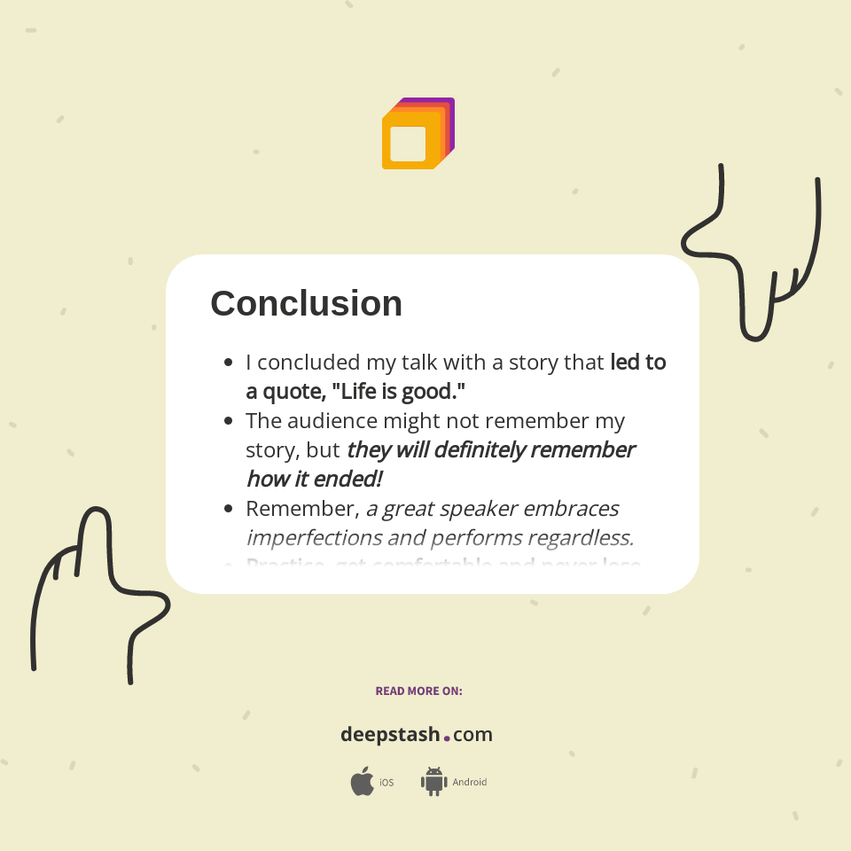 Conclusion - Deepstash