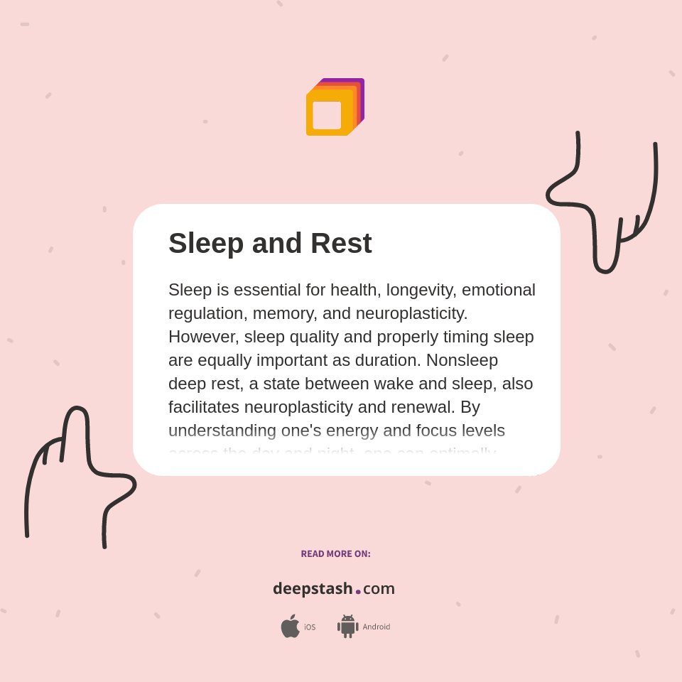 Sleep and Rest - Deepstash