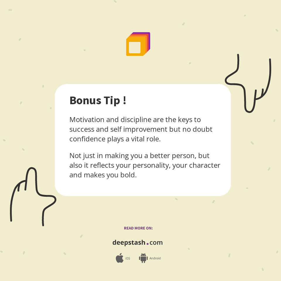 Bonus Tip ! - Deepstash