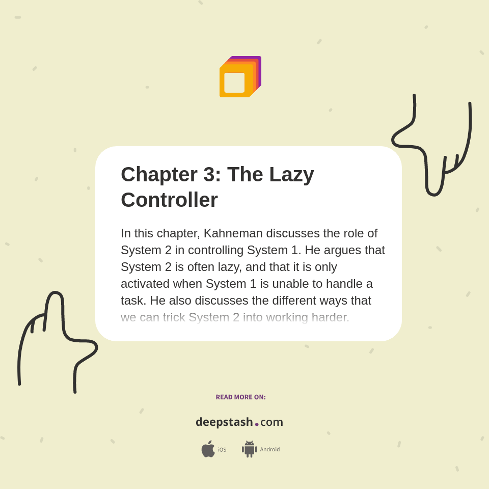 Chapter 3: The Lazy Controller - Deepstash
