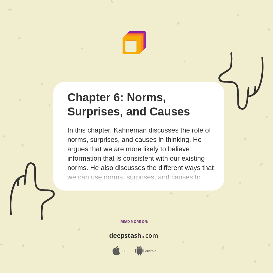 Chapter 6: Norms, Surprises, and Causes - Deepstash