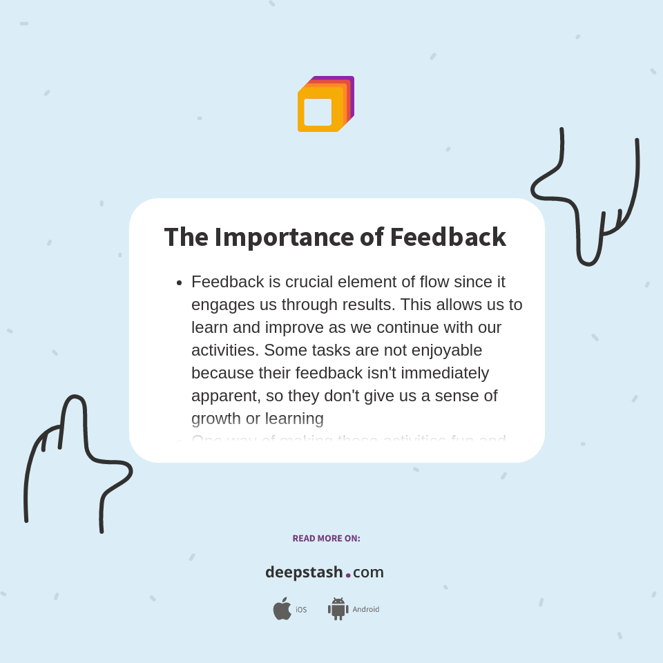 The Importance of Feedback - Deepstash