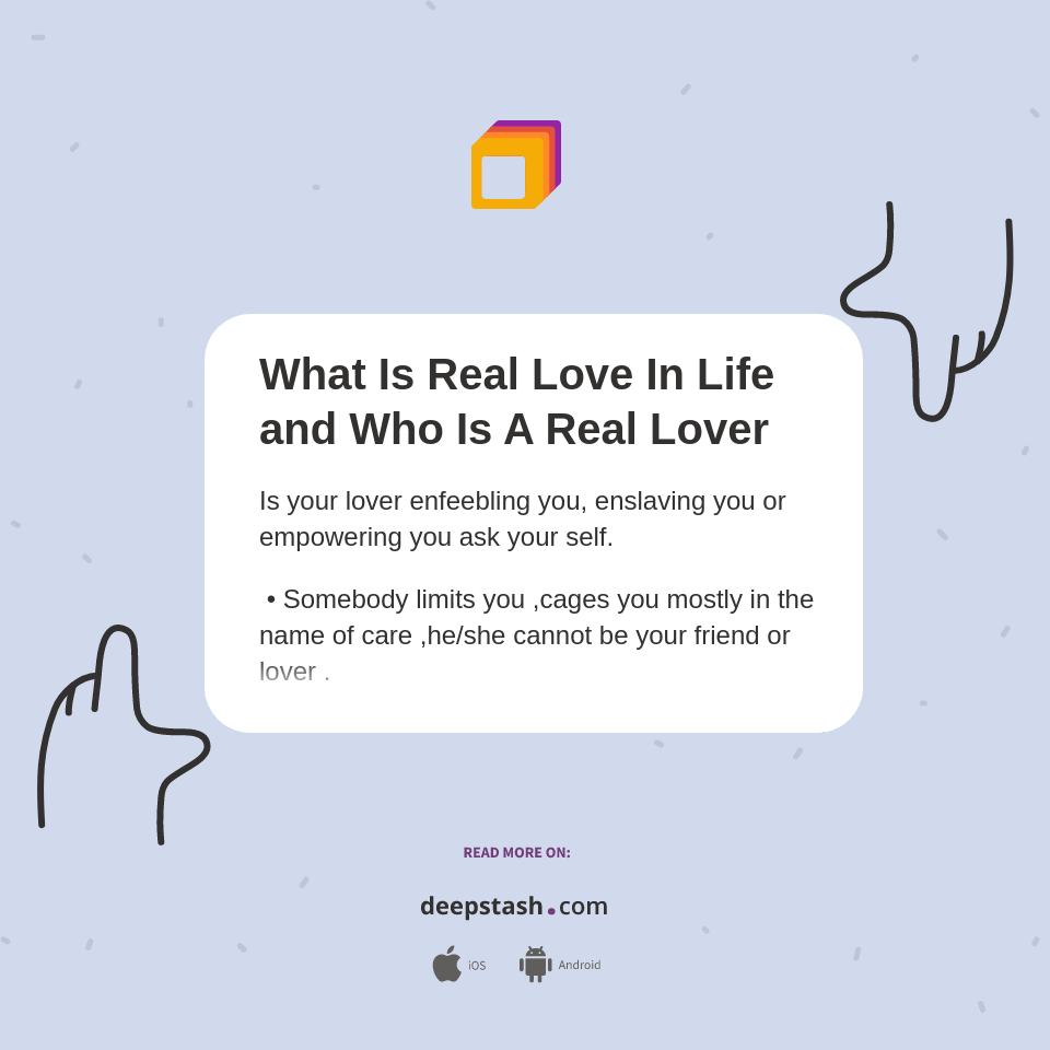 What Is Real Love In Life and Who Is A Real Lover - Deepstash