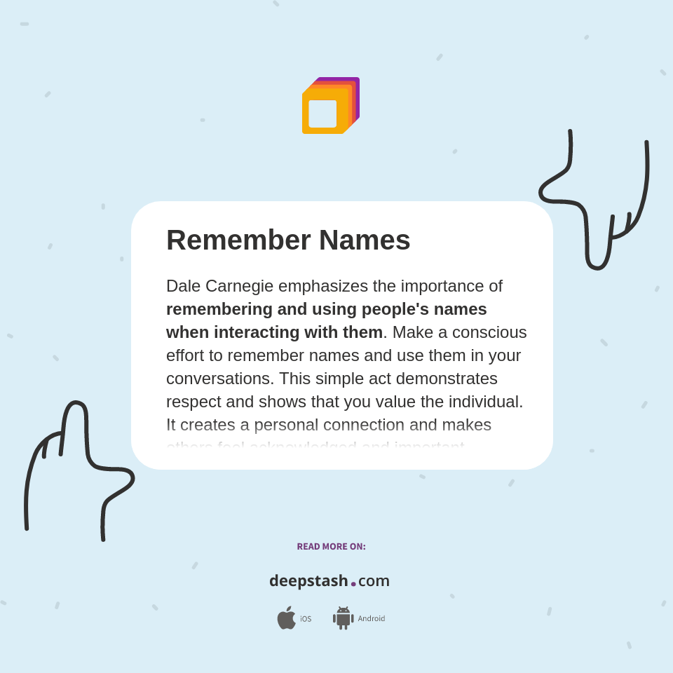 Remember Names - Deepstash