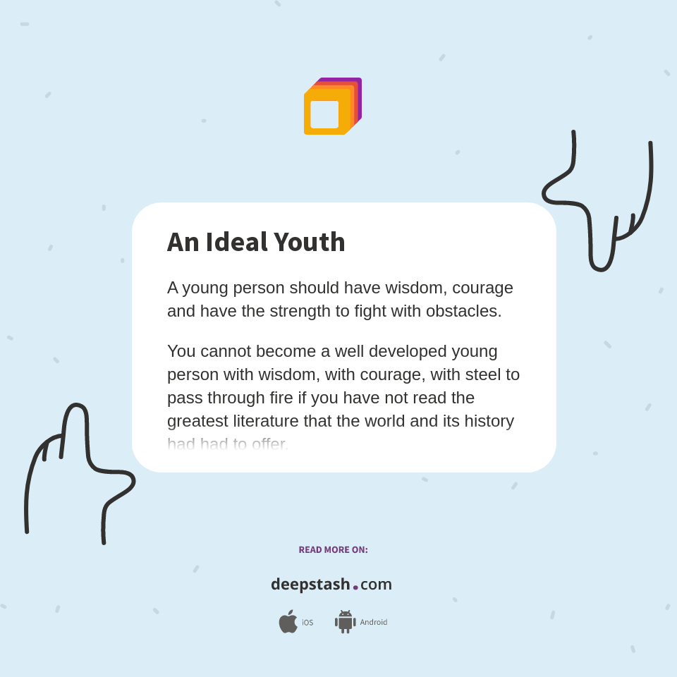 An Ideal Youth - Deepstash
