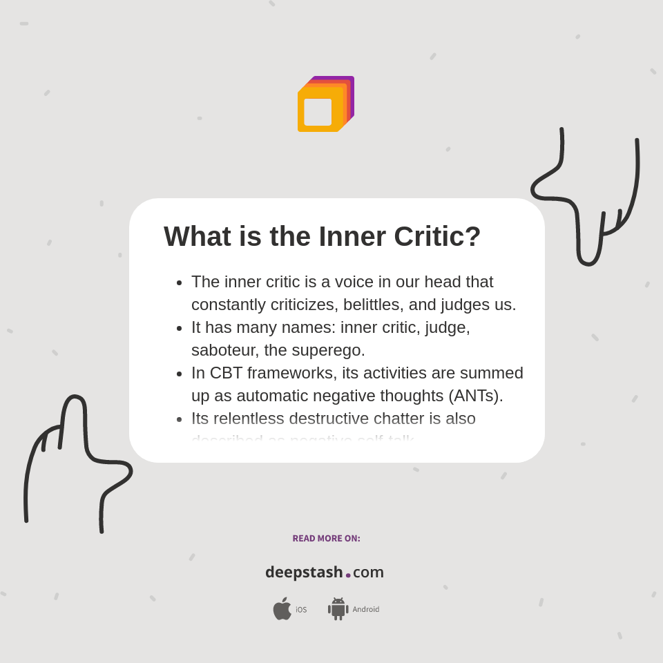 What is the Inner Critic? - Deepstash