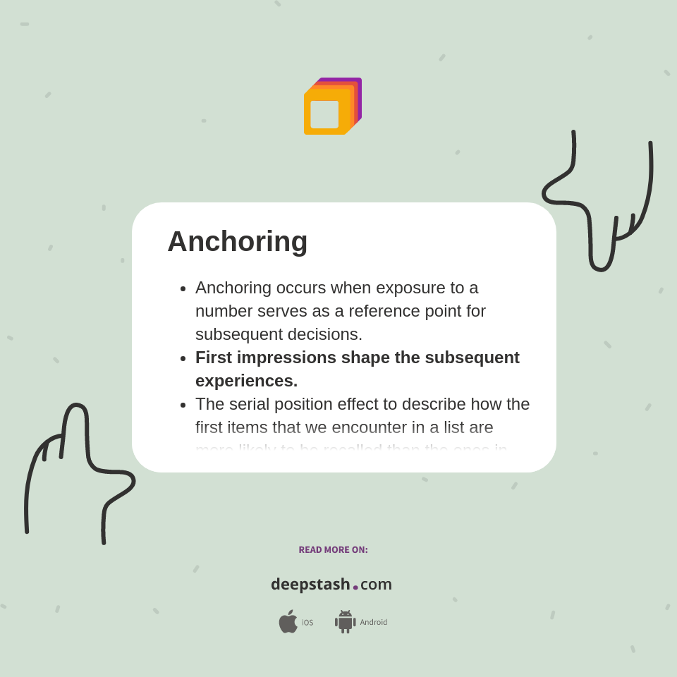 Anchoring - Deepstash
