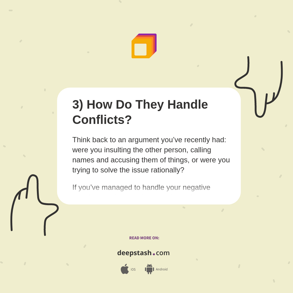 3) How Do They Handle Conflicts? - Deepstash