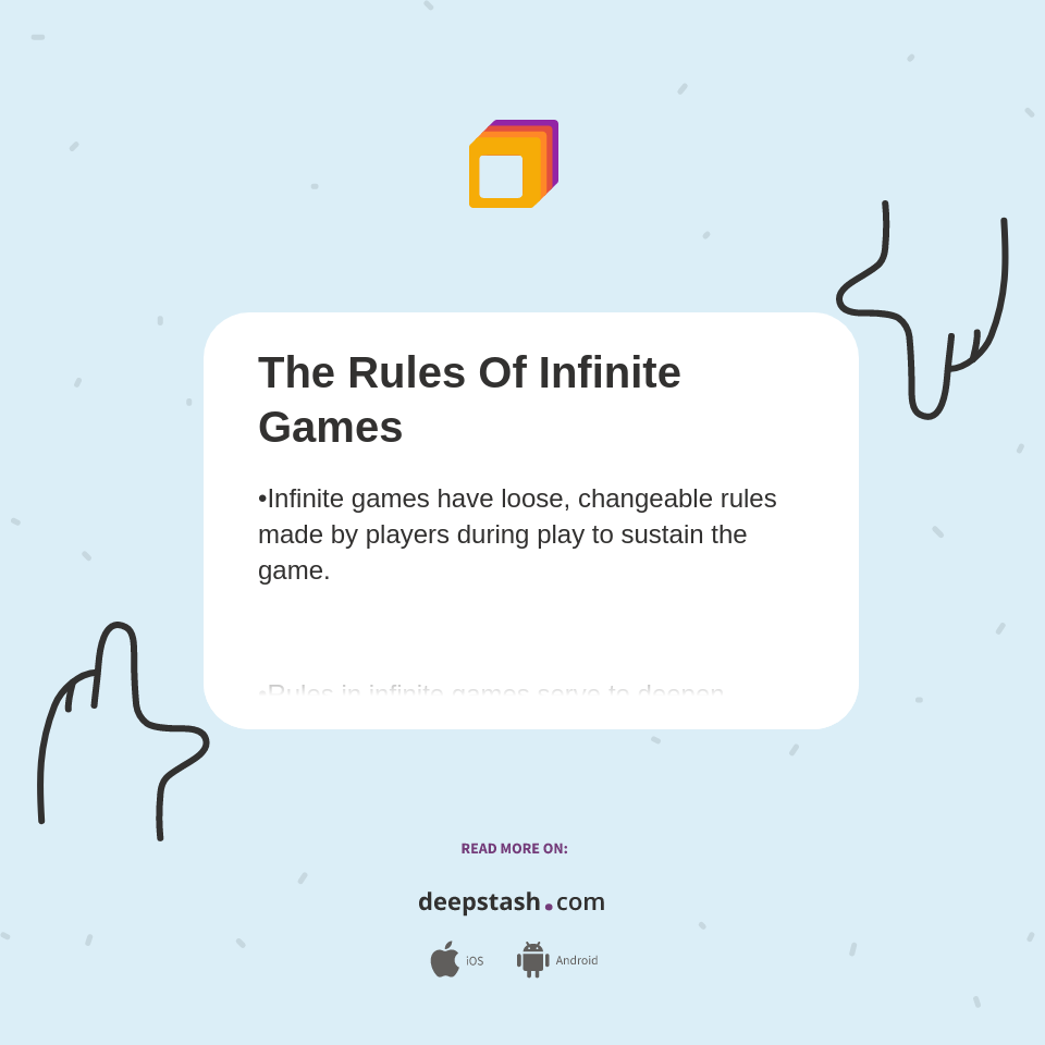 The Rules Of Infinite Games - Deepstash