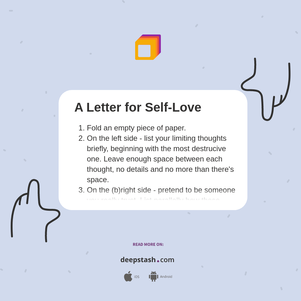 A Letter for Self-Love - Deepstash