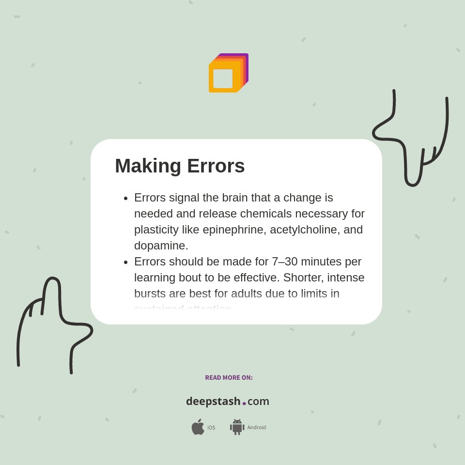 Making Errors - Deepstash
