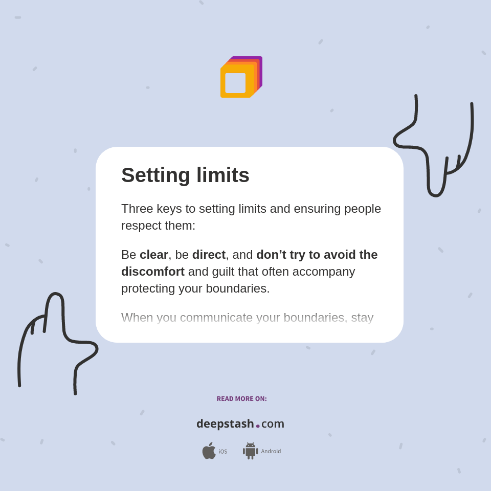 Setting limits - Deepstash