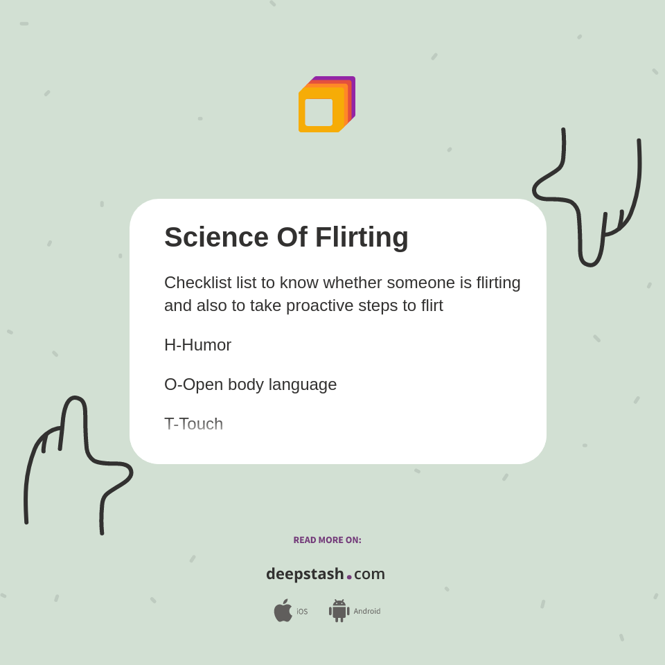 Science Of Flirting - Deepstash