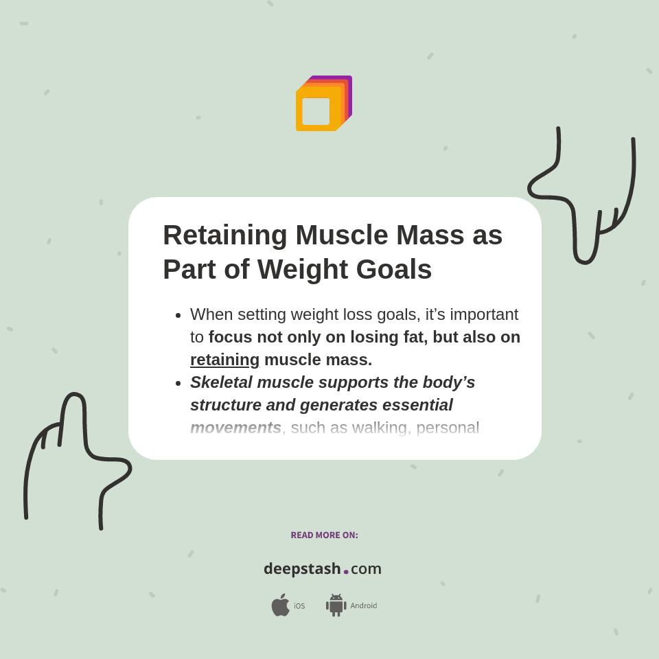 Retaining Muscle Mass as Part of Weight Goals - Deepstash