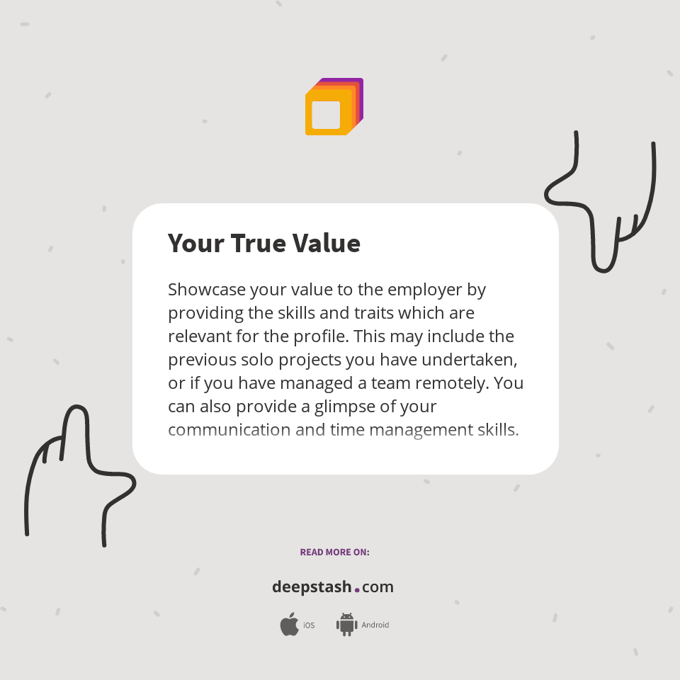 Your True Value - Deepstash