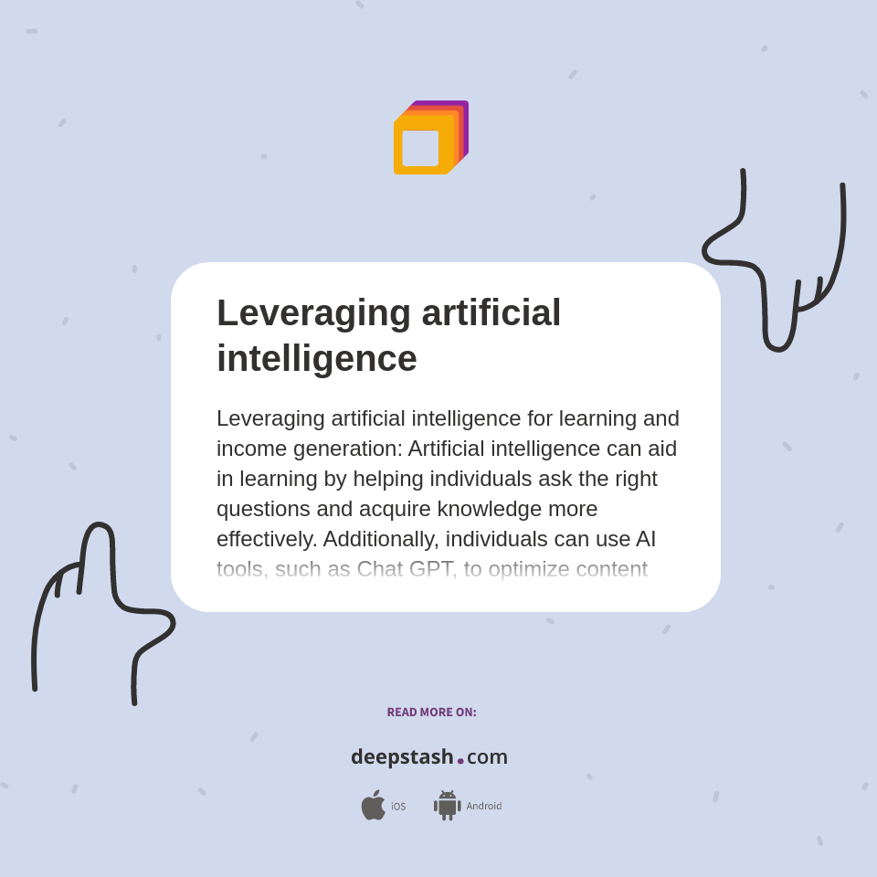 Leveraging artificial intelligence - Deepstash