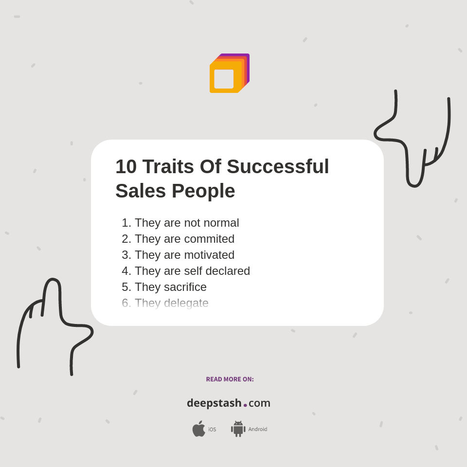10 Traits Of Successful Sales People - Deepstash