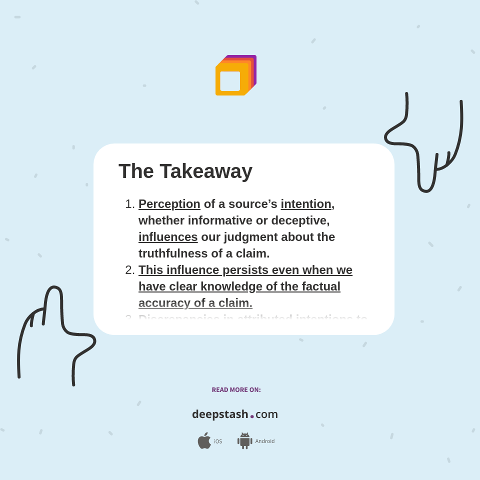 The Takeaway - Deepstash