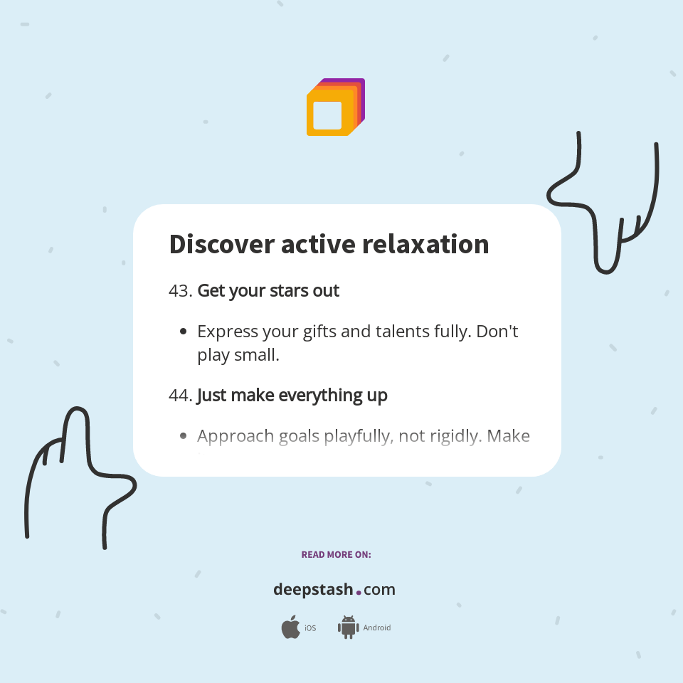 Discover active relaxation - Deepstash