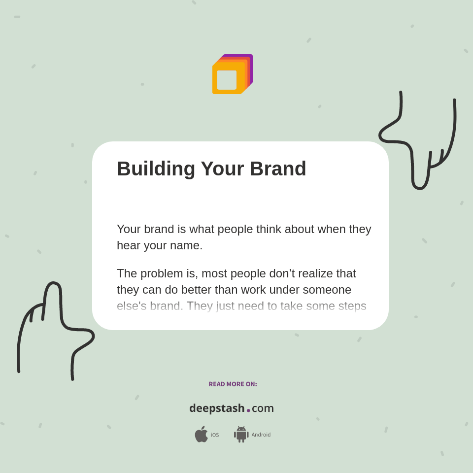 Building Your Brand - Deepstash