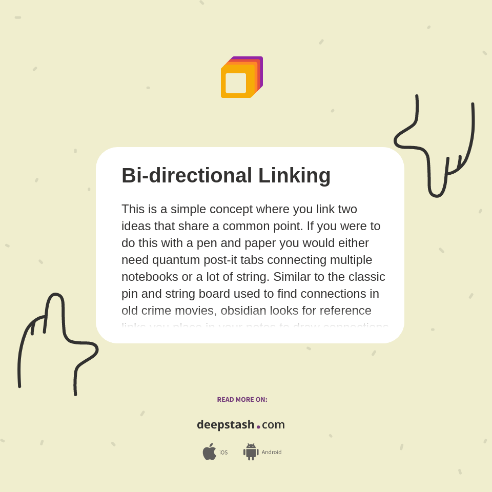 Bi-directional Linking - Deepstash