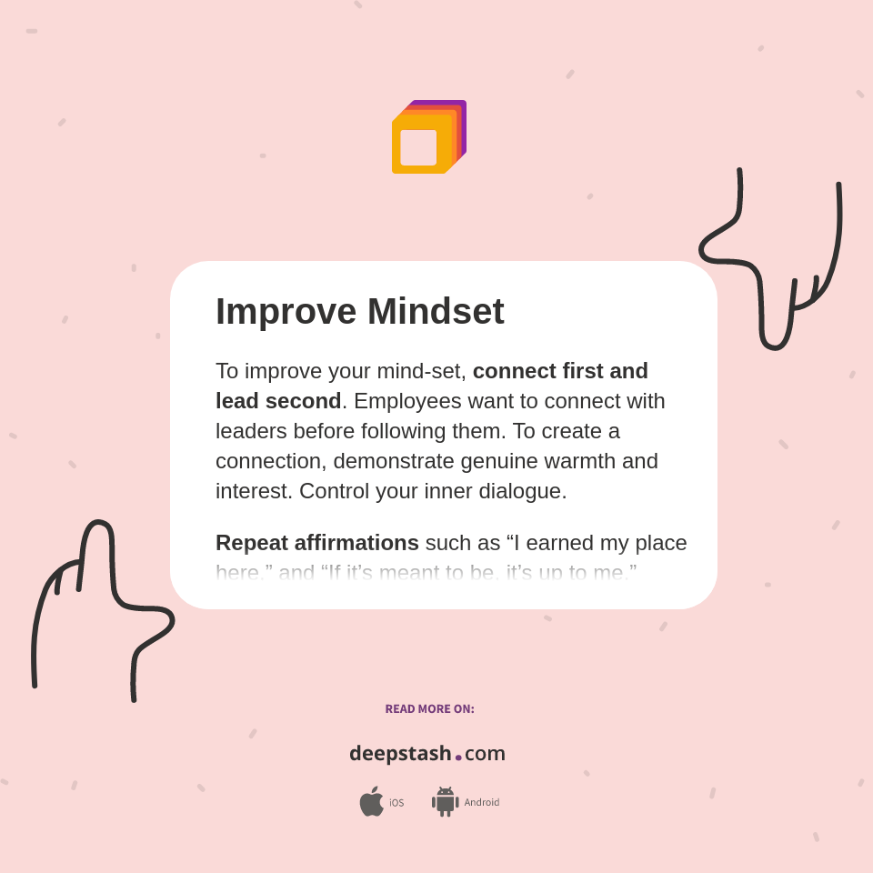 Improve Mindset - Deepstash