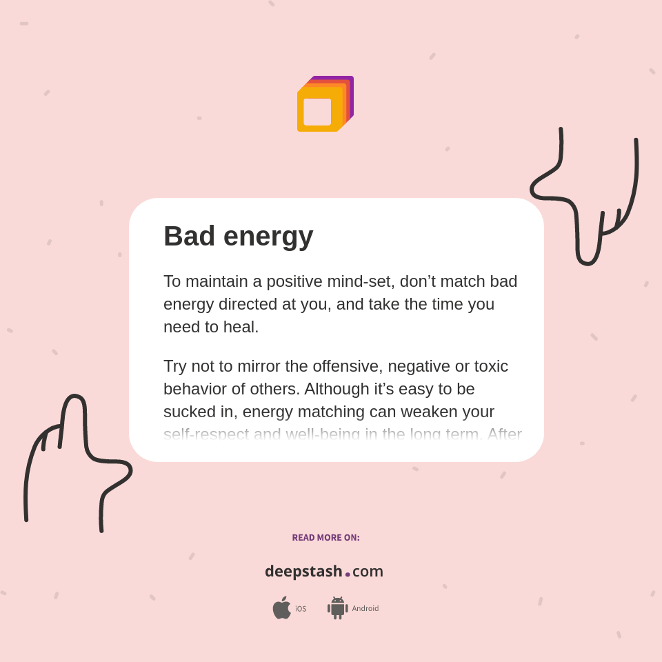 Bad energy - Deepstash