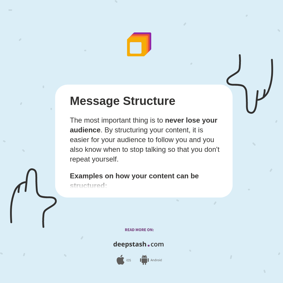 Message Structure - Deepstash