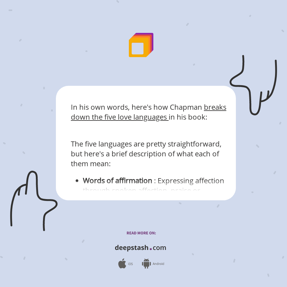 In his own words, here's how Chapman breaks... - Deepstash